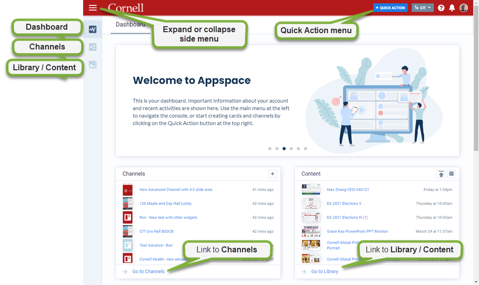 The Appspace Dashboard | IT@Cornell
